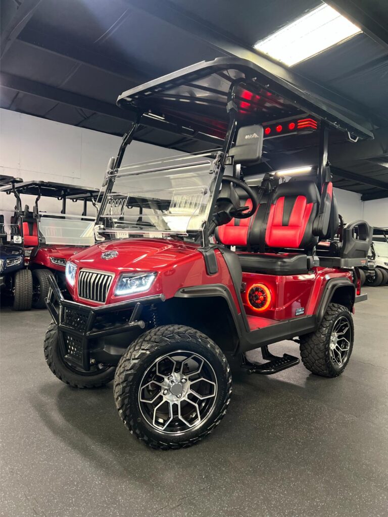 2025 Evolution D5 Maverick 2+2 Plus - Flamenco Red - Joe's Carts
